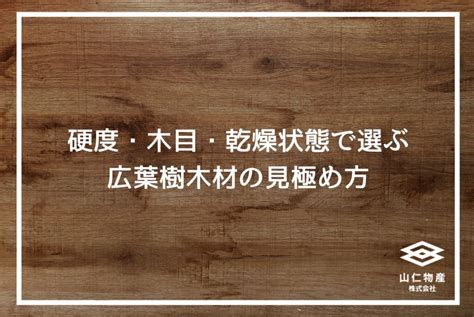 広葉樹木材の完全ガイド｜特徴・種類・針葉樹との違いを徹底解説 山仁物産株式会社