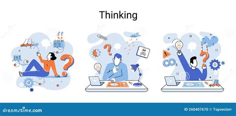 Problem Solving Concept Woman Wondering Or Thinking Planning Or