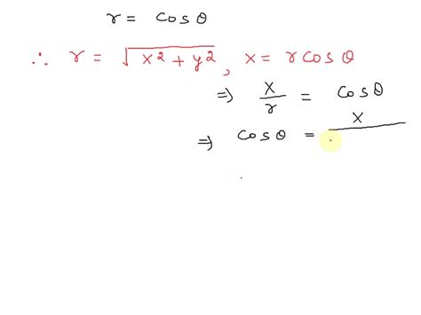 solved identify the polar curve r 6sin 0 by finding cartesian equation