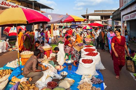 Premium Photo Fruts Vegetables At Market India