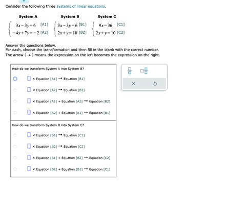 Solved Consider The Following Three Systems Of Linear Chegg Com