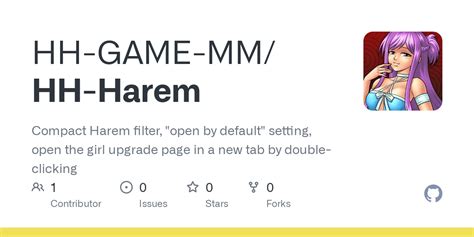 GitHub HH GAME MM HH Harem Compact Harem Filter Open By Default