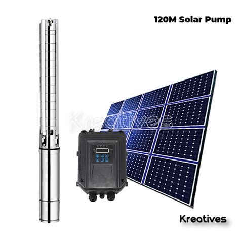 120m 108lm Solar Submersible Water Pump System Controller 1500w Solar