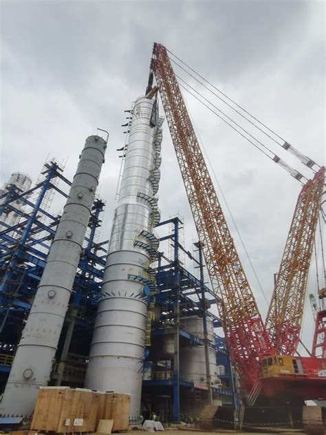 第二台起立！4000吨履带吊海南逸盛石化基地再立战功！ 知乎