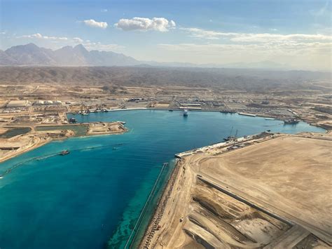Aerial Photos Reveal Work Progressing On The Line Megacity At Neom