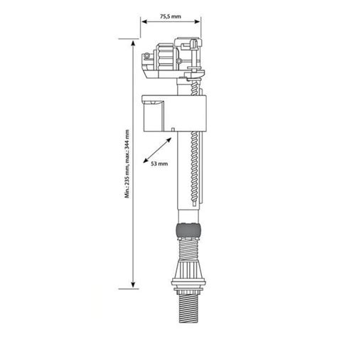 Siamp 1 2″ Bsp 99t Telescopic Bottom Inlet Float Valve 30998010