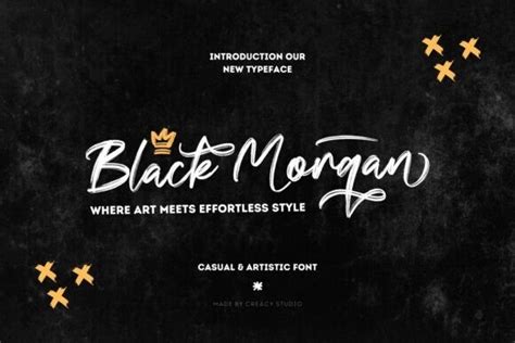 Black Morgan Font Free Font