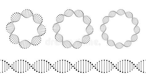 Dna Pattern Frame In Biology Medical Science Vector Icon Stock Vector Dna Pattern Frame In Biology Medical Science Vector Icon Stock Vector