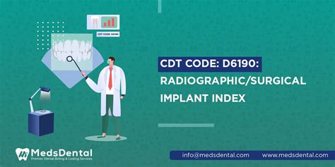 Medsdental Cdt Code D6190 Radiographic Surgical Implant Index