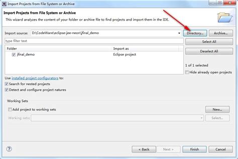 Jfinal项目导入到eclipse中eclipse导入jfinal项目 Csdn博客