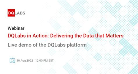 Dqlabs On Linkedin Live Demo Of The Dqlabs Modern Data Quality Platform Dqlabs