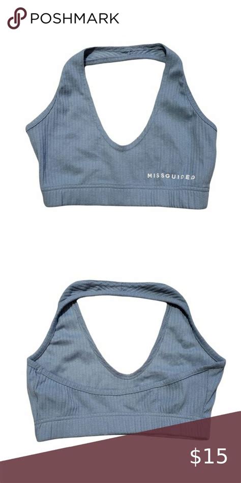 Missguided Rib Halter Top Ribbed Halter Top Halter Top Missguided