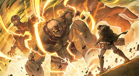 Shingeki No Kyojin Colossal Titan Smoke Fire Hd Wallpaper