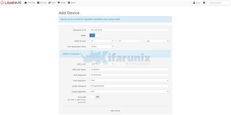 Add Hosts To Librenms Server For Monitoring
