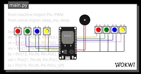 Piano Wokwi Esp32 Stm32 Arduino Simulator