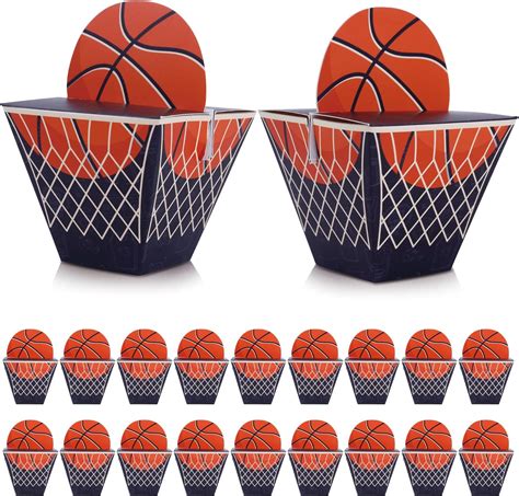 Karaqy Mini Basketball Party Favor Boxes 18 Pcs Mini