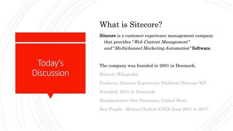 Sitecore Knowledge Transfer 2018 Day 1 Ppt