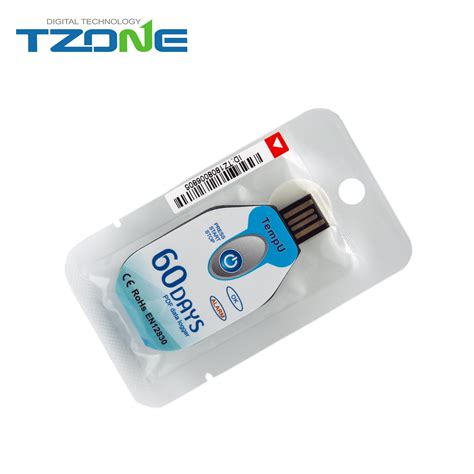 Tzone Tempu Days Single Use USB Mini Waterproof Temperature Data Logger USB