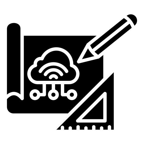 Iot Architecture Icon Line Vector Illustration 38493721 Vector Art At