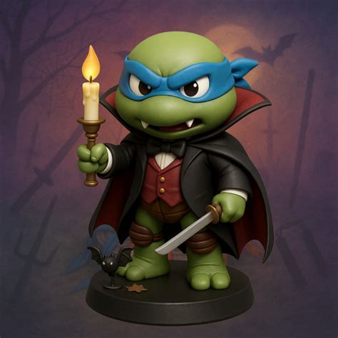 🧛 Leonardo Vampire Halloween Tmnt Stylized Figure Stl・ Stl File