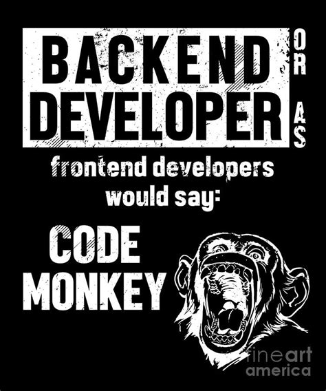 Backend Developer Coder Engineer Software Developer Digital Art By