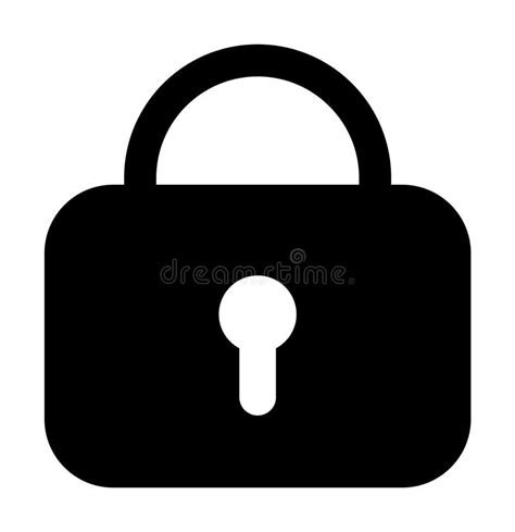 Black Padlock Security Symbol Representing Protection And Privacy In Technology And Digital