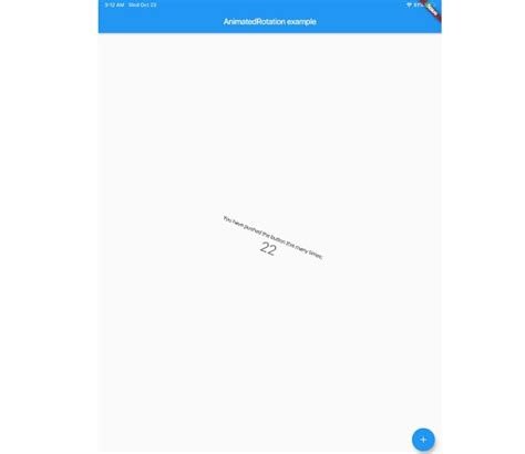 An Implicit Animation Widget For Rotation With Flutter