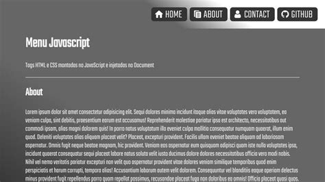 Menu Javascript