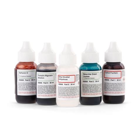 Amscope Spore Stain Kit Of Five Chemicals For Preparing Microscope Slides Sk 5s Zoro