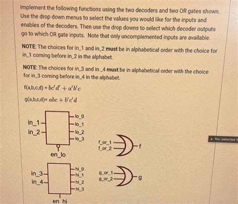 Solved Implement The Following Functions Using The Two