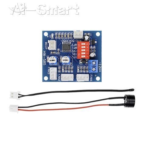 12v Pwm Pc Cpu Fan Temperature Control Speed Controller Module High Temp Alarm A Ebay
