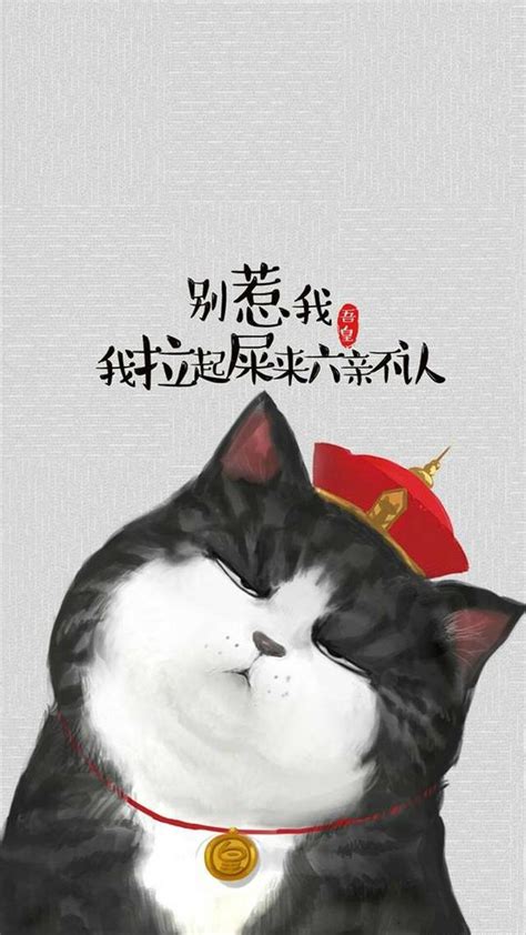 手機壁紙頭像卡通吾皇貓 每日頭條