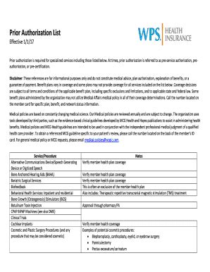 Fillable Online Prior Authorization List Fax Email Print PdfFiller