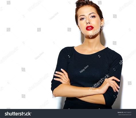 Beautiful Happy Cute Sexy Brunette Woman Stock Photo Shutterstock