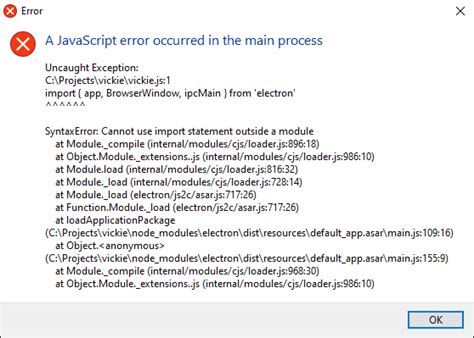 Javascript How Can I Make The Esm Work With Electron In My Project