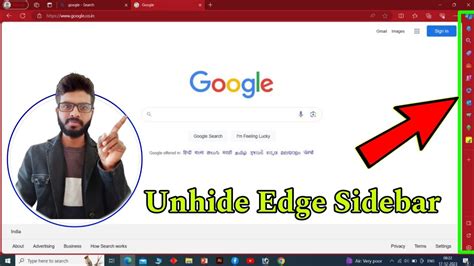 How To Hide Unhide Sidebar In Microsoft Edge Microsoft Edge Me Sidebar Unhide Kaise Kare