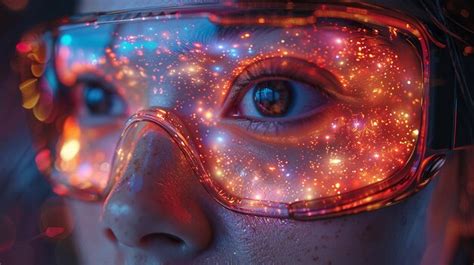 Premium Photo Digital Artist Creating Immersive Data Visualizations