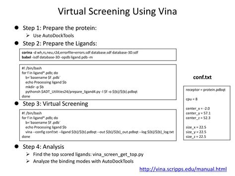 Ppt Autodock 4 And Autodock Vina Brief Intruction Powerpoint Presentation Id2271905