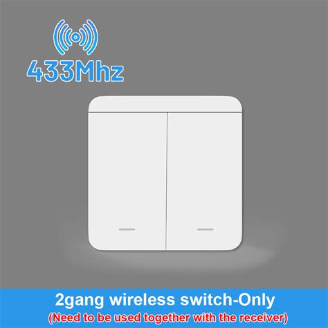 Rf Mhz Wireless Switch Set Diy Smart Switch Gang Push Button Remote Controller Shopee