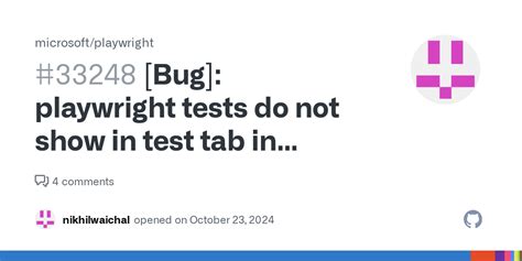Bug Playwright Tests Do Not Show In Test Tab In Vscode When I Throw An Error If Environment