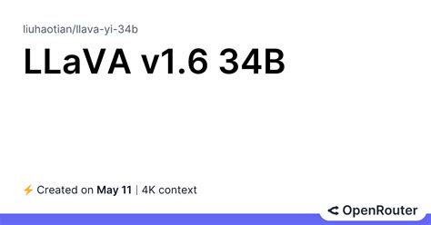 Llava V16 34b Api Providers Stats Openrouter