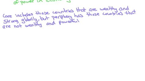 solved how is the dependency theory related to the core periphery model why has the dependency