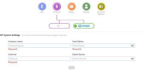 Coupa Connection Settings Auditoriaai