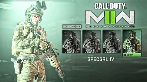 Every Specgru Operator Skin Modern Warfare 2 Beta Youtube