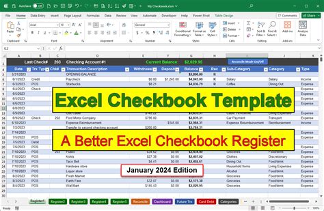 A Better Excel Checkbook Life After