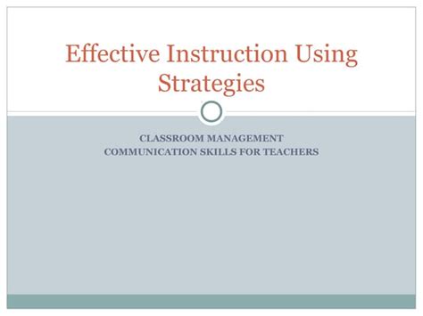 Research Based Teaching Strategies Pptx