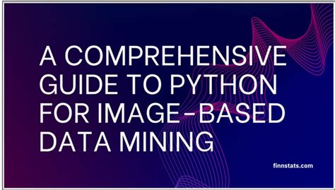Python For Image Based Data Mining Finnstats