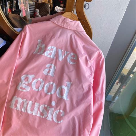 Have A Good Time 파스텔핑크 코치자켓 헬로마켓