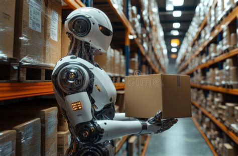 Robot Sorting Packages Stock Image Image Of Machinery 365433707