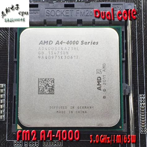 Amd Apu A4 4000 Cpu 3 0ghz L2 1m 65w Ad4000oka23hl Fm2 904pin Dual Core Cpu Desktop Processor